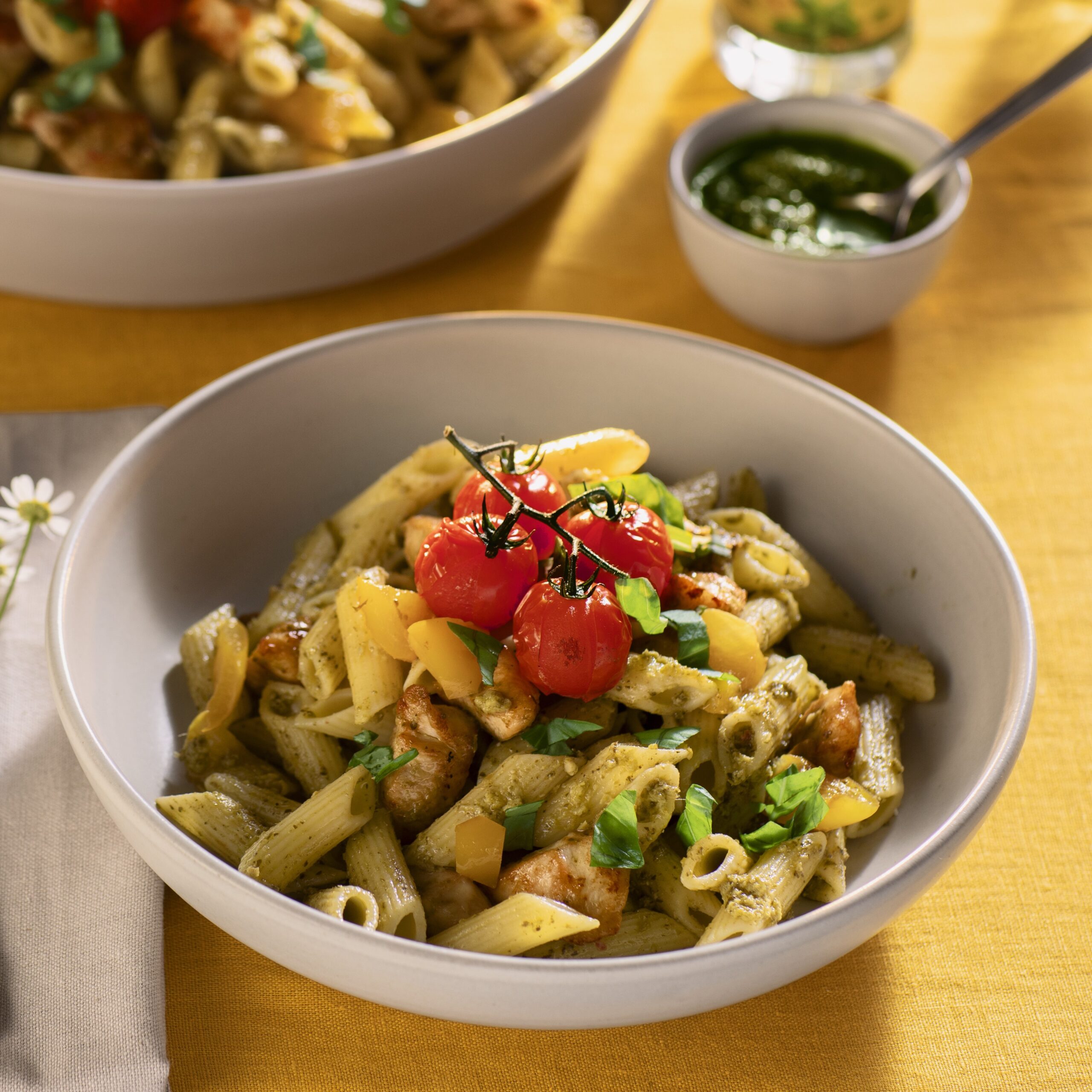 Recept Penne pasta pesto alla genovese - Grand'Italia